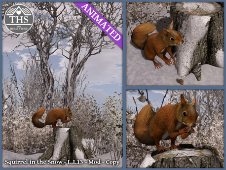 Second Life Marketplace - WINTER SCENE - Squirrel Winter Scene - WINTER SCENE